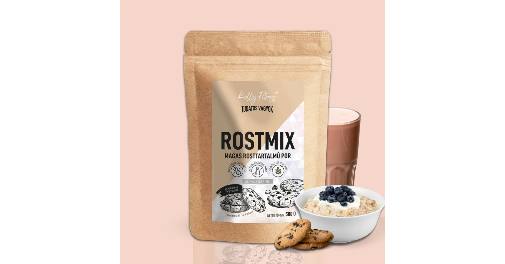 Kolly Fitness - Rostmix - Csokis Keksz - 500 g